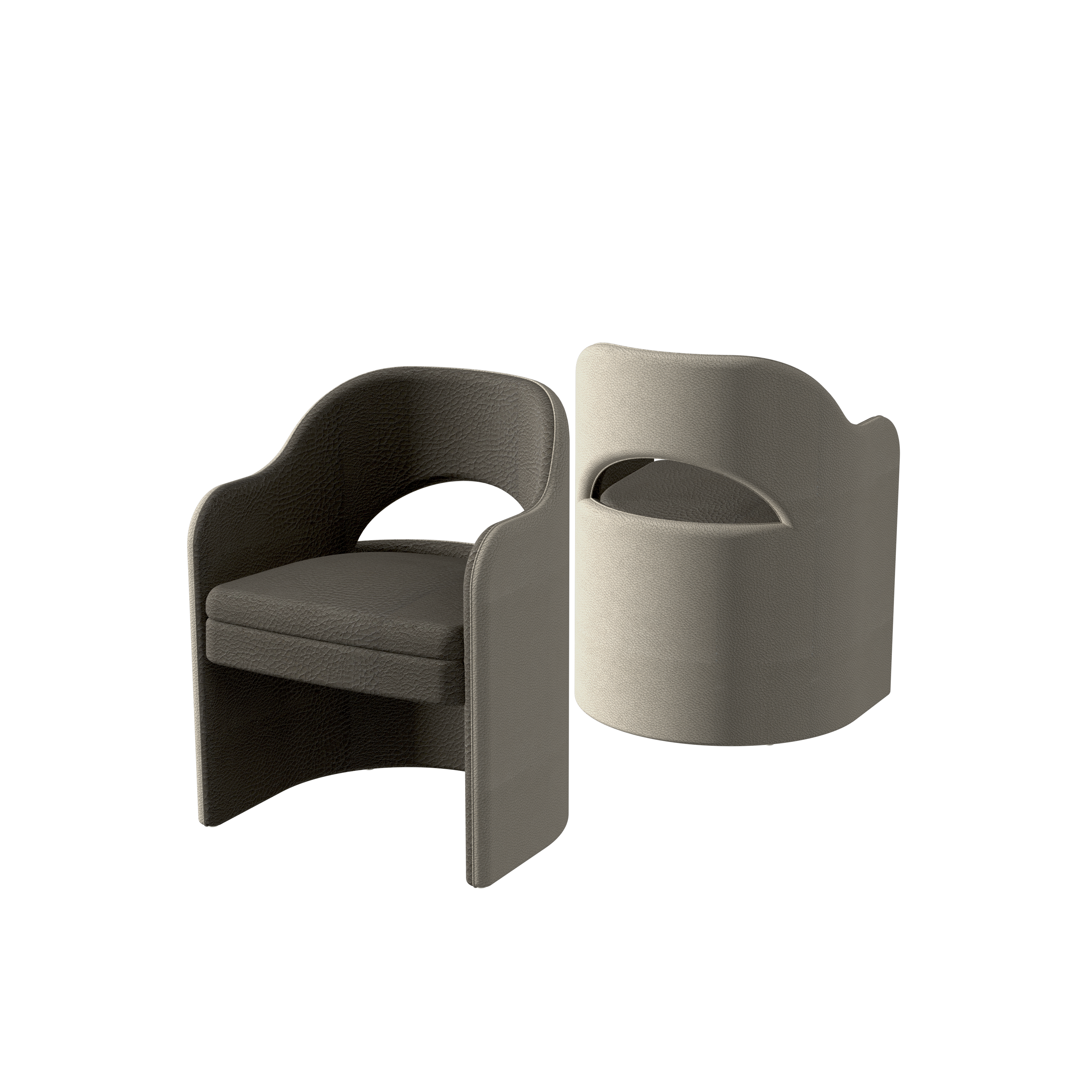 Sura Dining Chair Full Back Choco - Safari