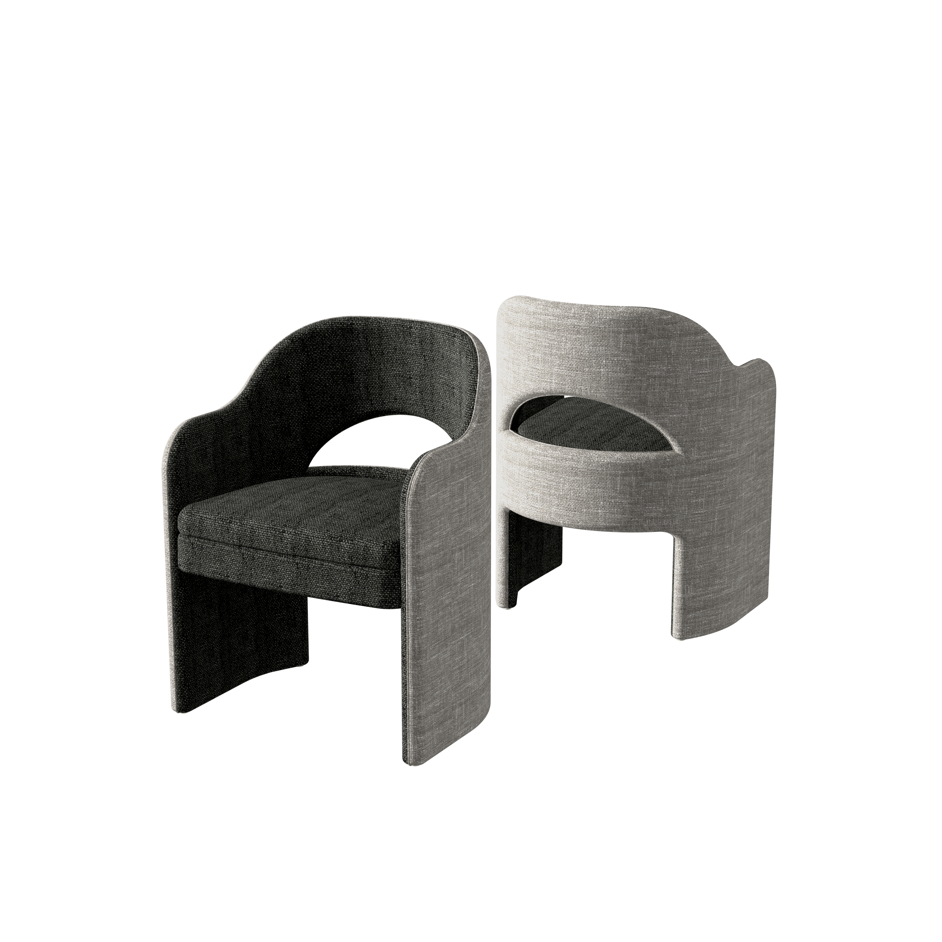 Sura Dining Chair Half Back Slate - Starburst