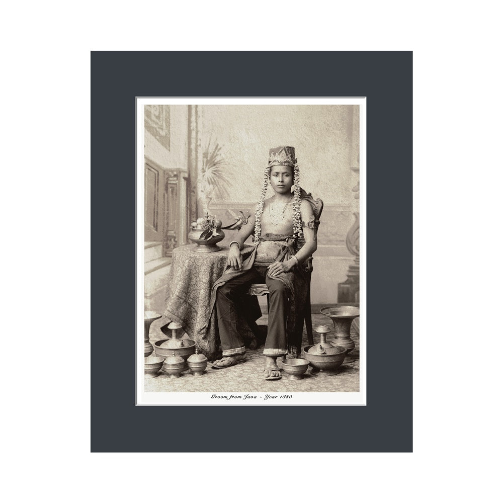 Lumikasa Art Javanese Groom Cardboard Frame